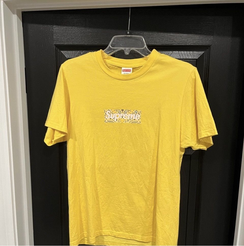 Supreme Supreme bandana yellow box logo | Grailed