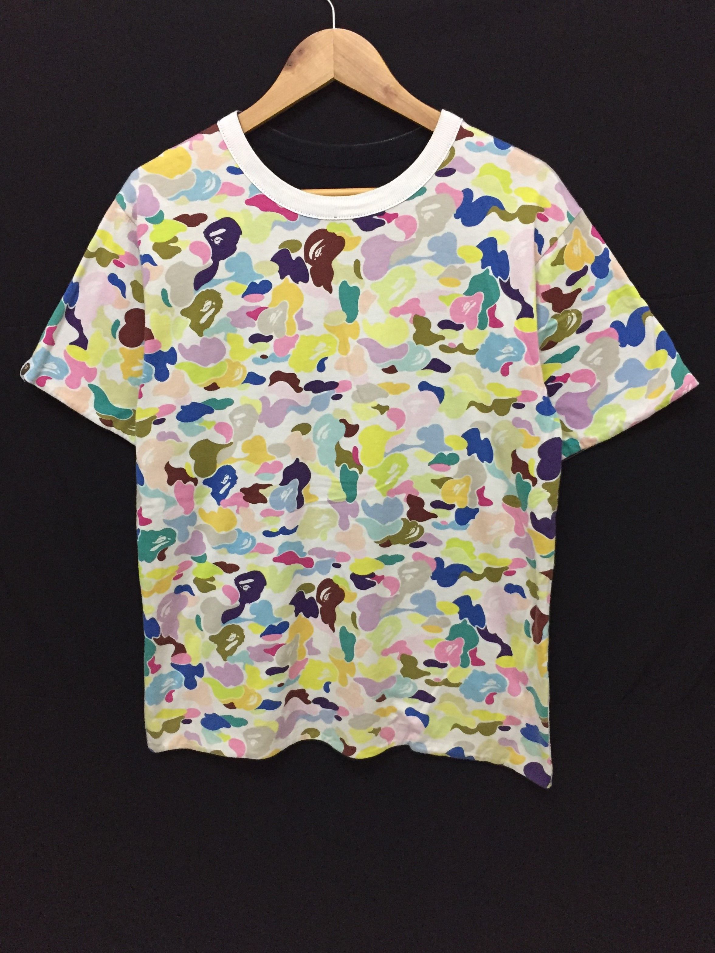 Bape 2004 Multi-Color ABC Camo Candy Reversible tee | Grailed