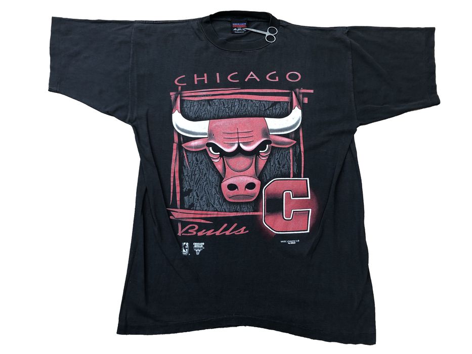 Vintage Vintage 90's Chicago Bulls Tee Shirt NBA Over Print Rodman ...