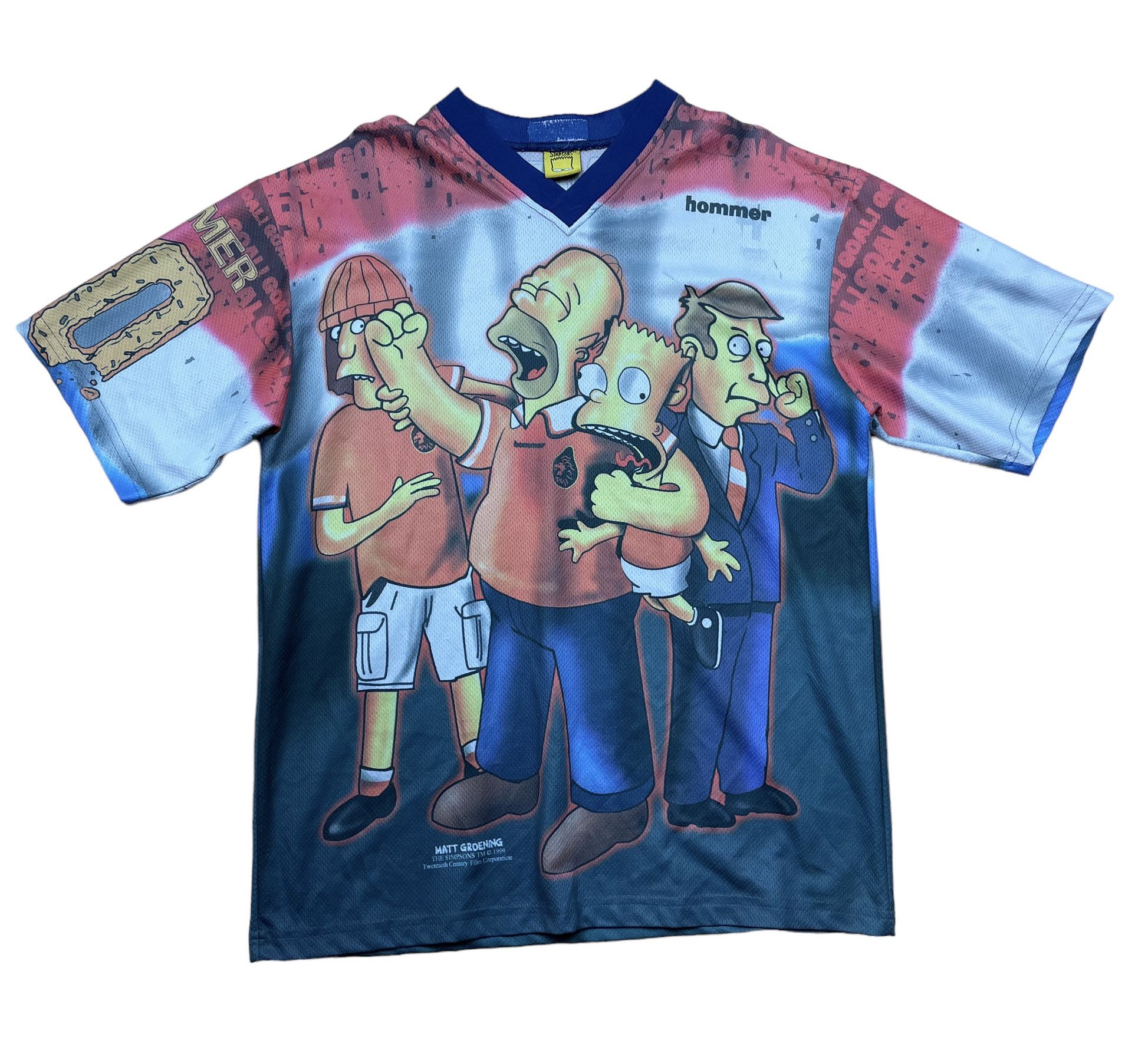 Vintage Vintage Holland The Simpsons Homer Football Shirt Tee | Grailed