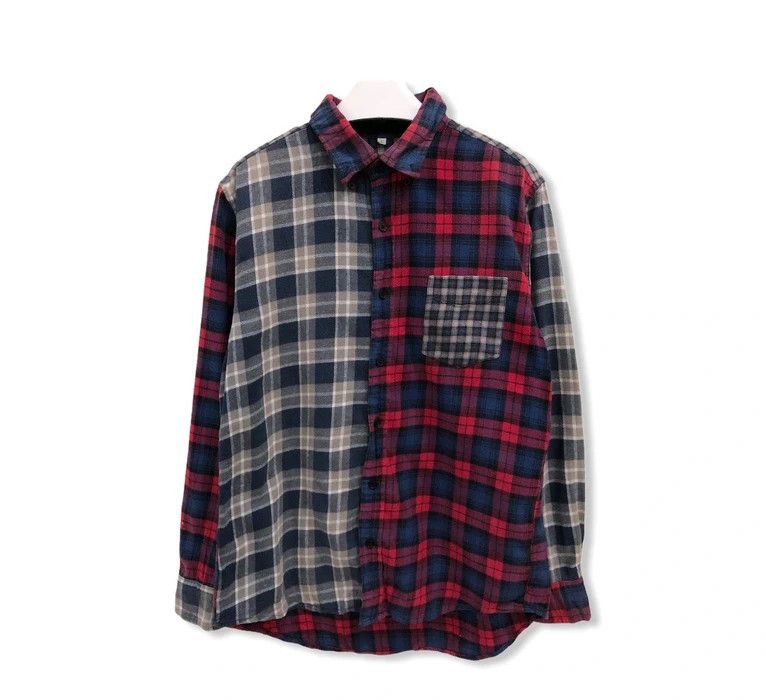 Flannel × Japanese Brand × Streetwear Japanese Brand Top Valu Plaid ...