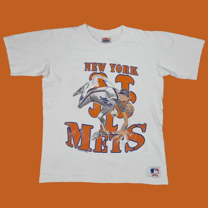 MLB Vintage 90's New York METS Player Illustration by Jack Davis | Grailed