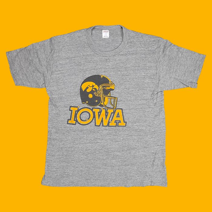 Vintage Vintage 80's HAWKEYES University of Iowa Football Logo | Grailed