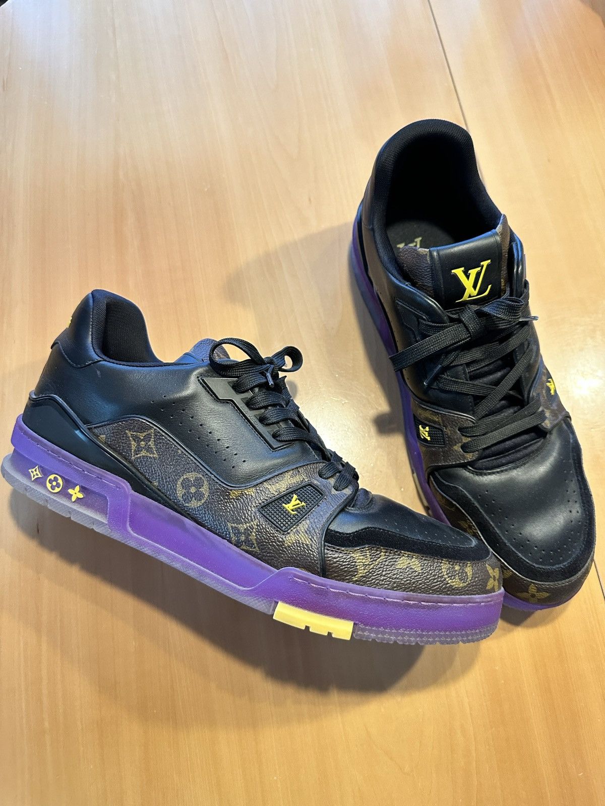 Louis Vuitton Louis Vuitton Trainer Monogram Braun Lila LV Louis Vuitton Louis Vuitton Trainer Monogram Braun Lila LV