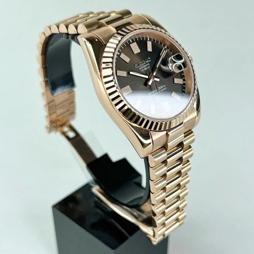 Custom RARE Seiko Custom Watch Rose Gold Automatic 36MM | Grailed