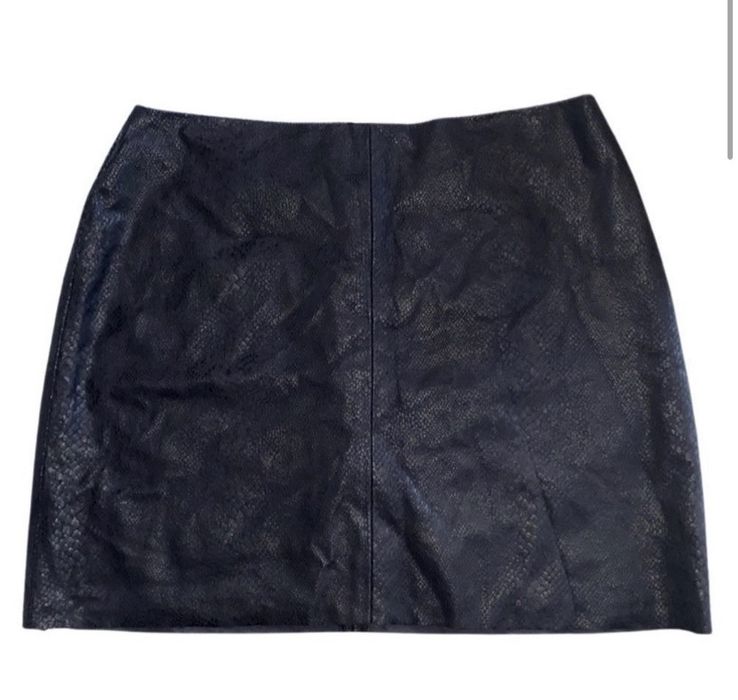 Vintage Retro, Britt Ryan, Black, Faux Snake Skin, Mini Skirt | Grailed