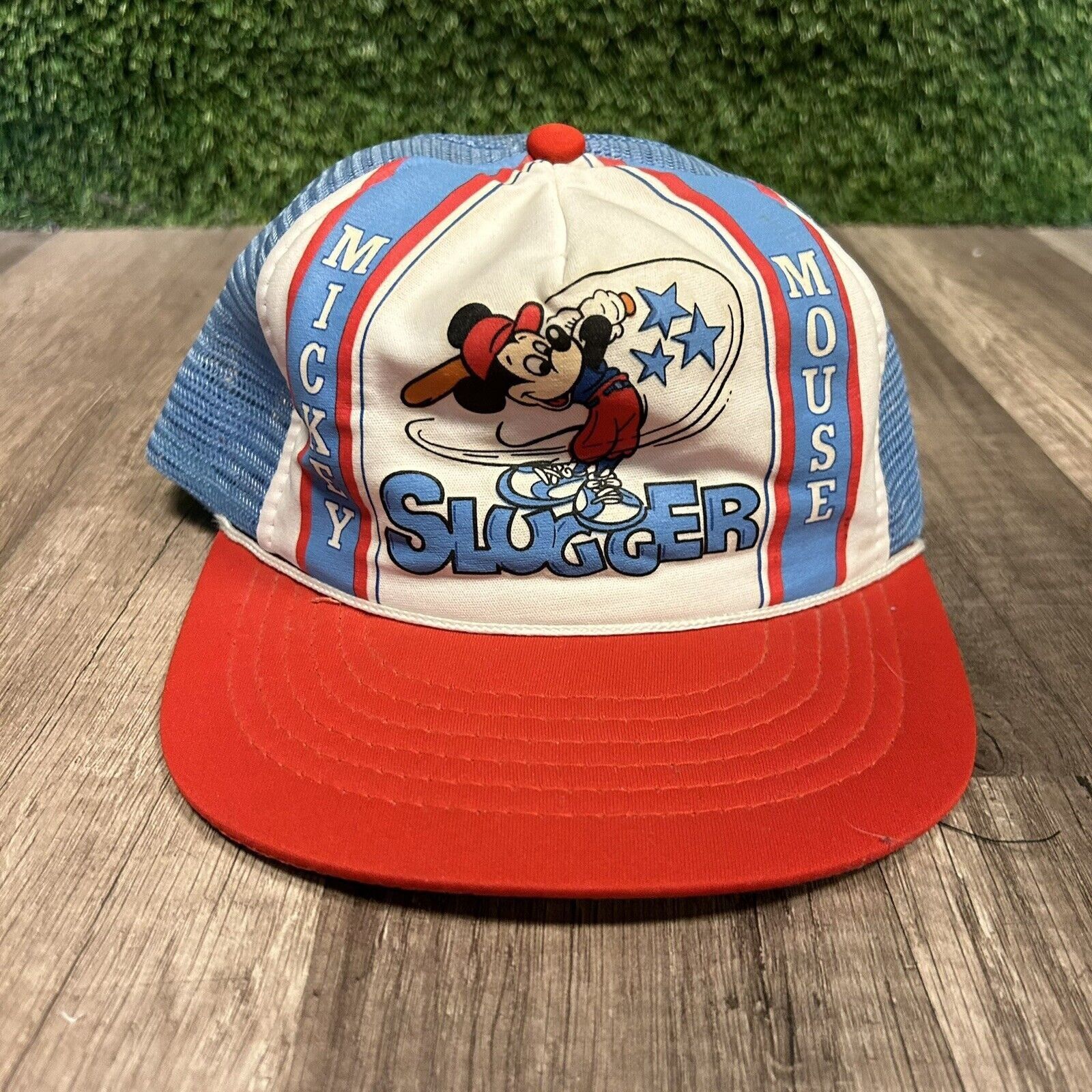 Disney VTG 1982 WALT DISNEY MICKEY MOUSE SLUGGER BASEBALL CAP HAT T ...