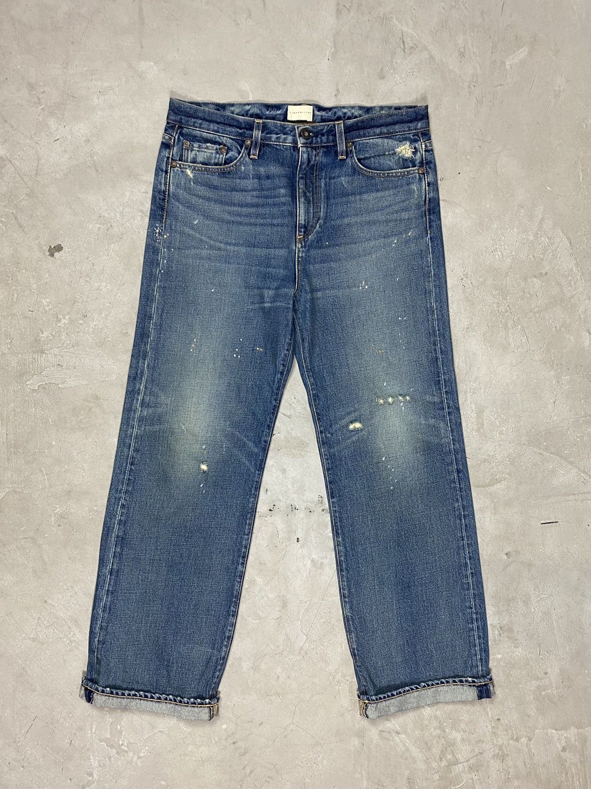 Simon Miller Simon Miller Distressed Painter Wide-Leg Denims | Grailed