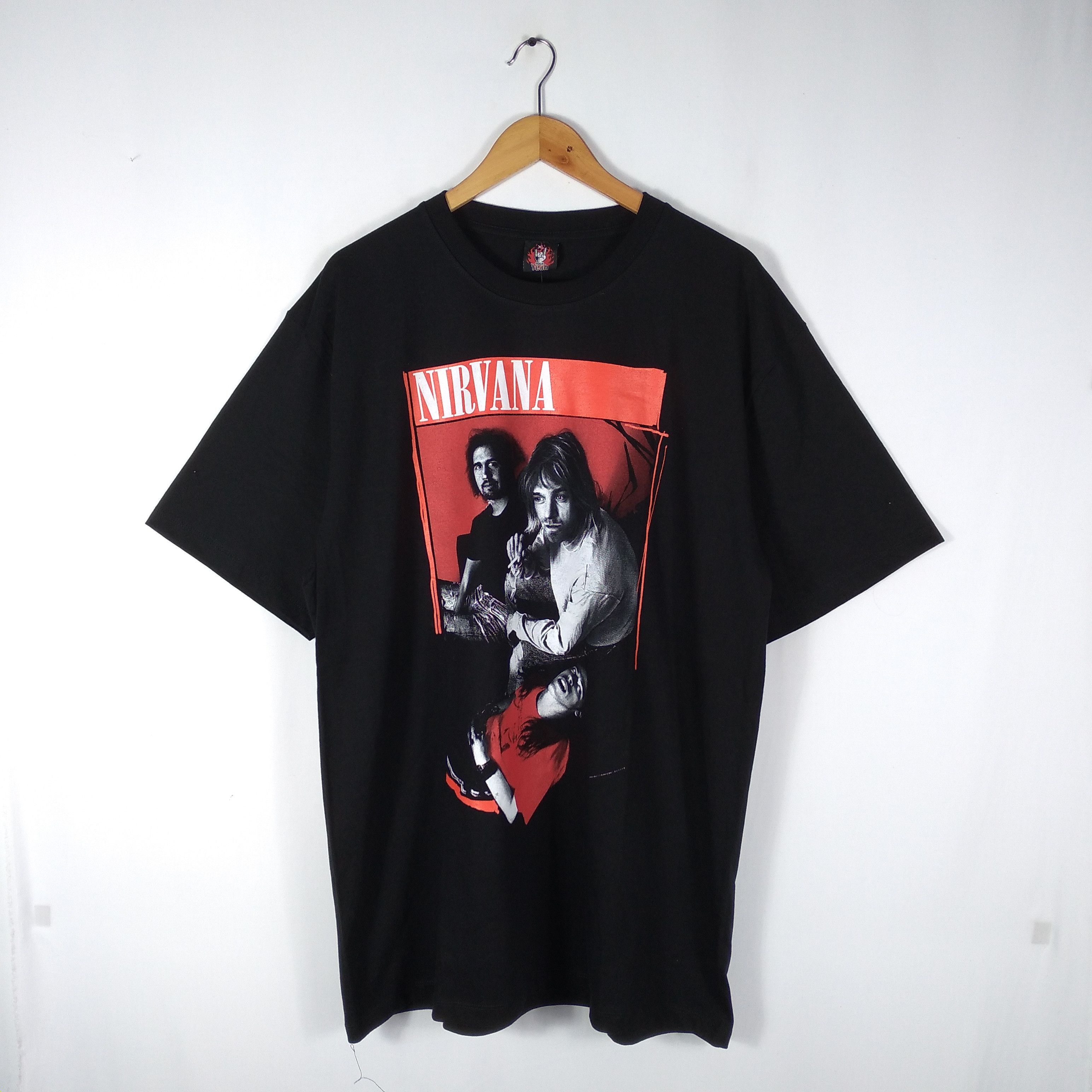 Nirvana Grunge Band Nirvana Big Image Line Up Bootleg Tee | Grailed