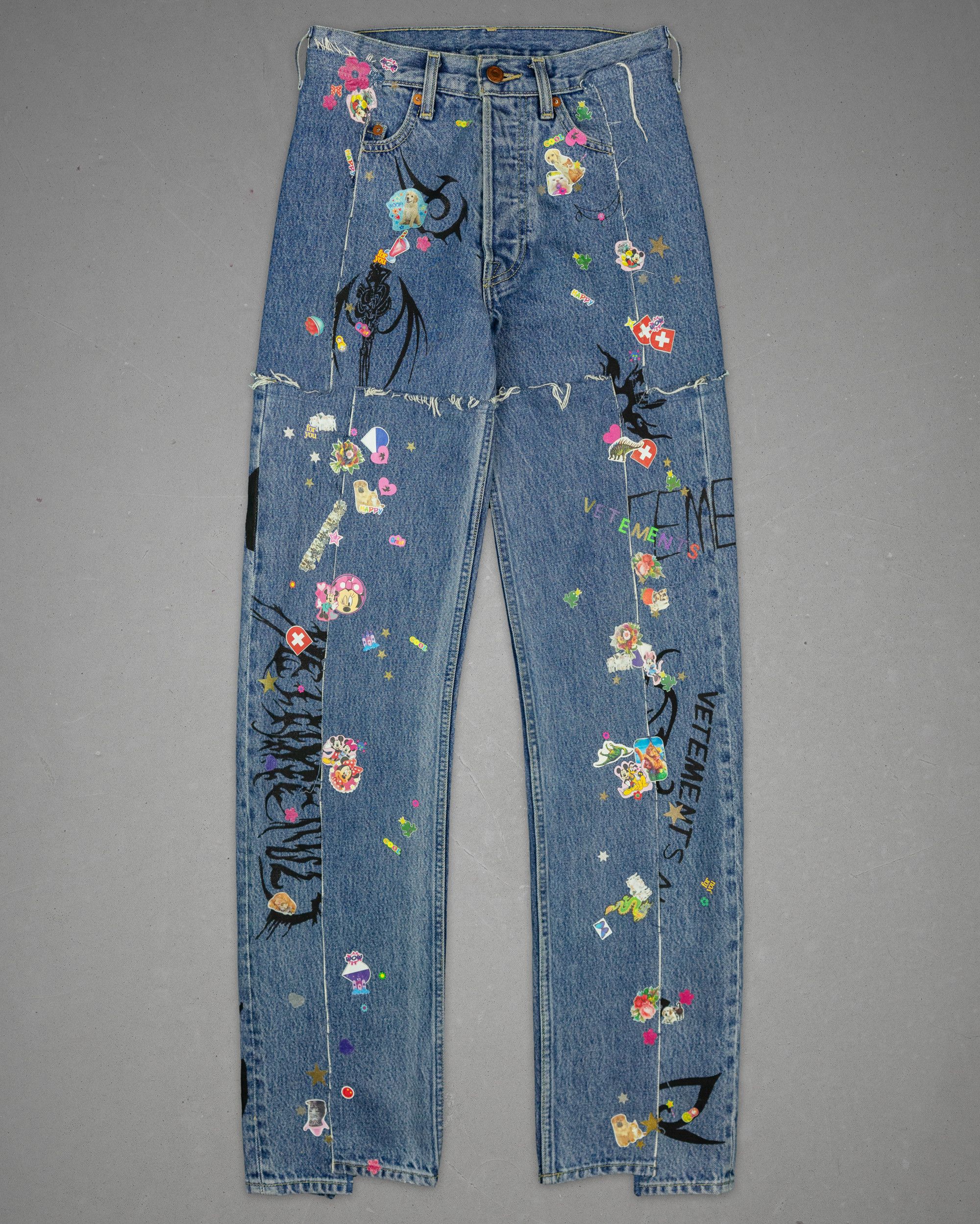 Levi's × Vetements Vetements x Levi's Tribal Sticker Denim | Grailed