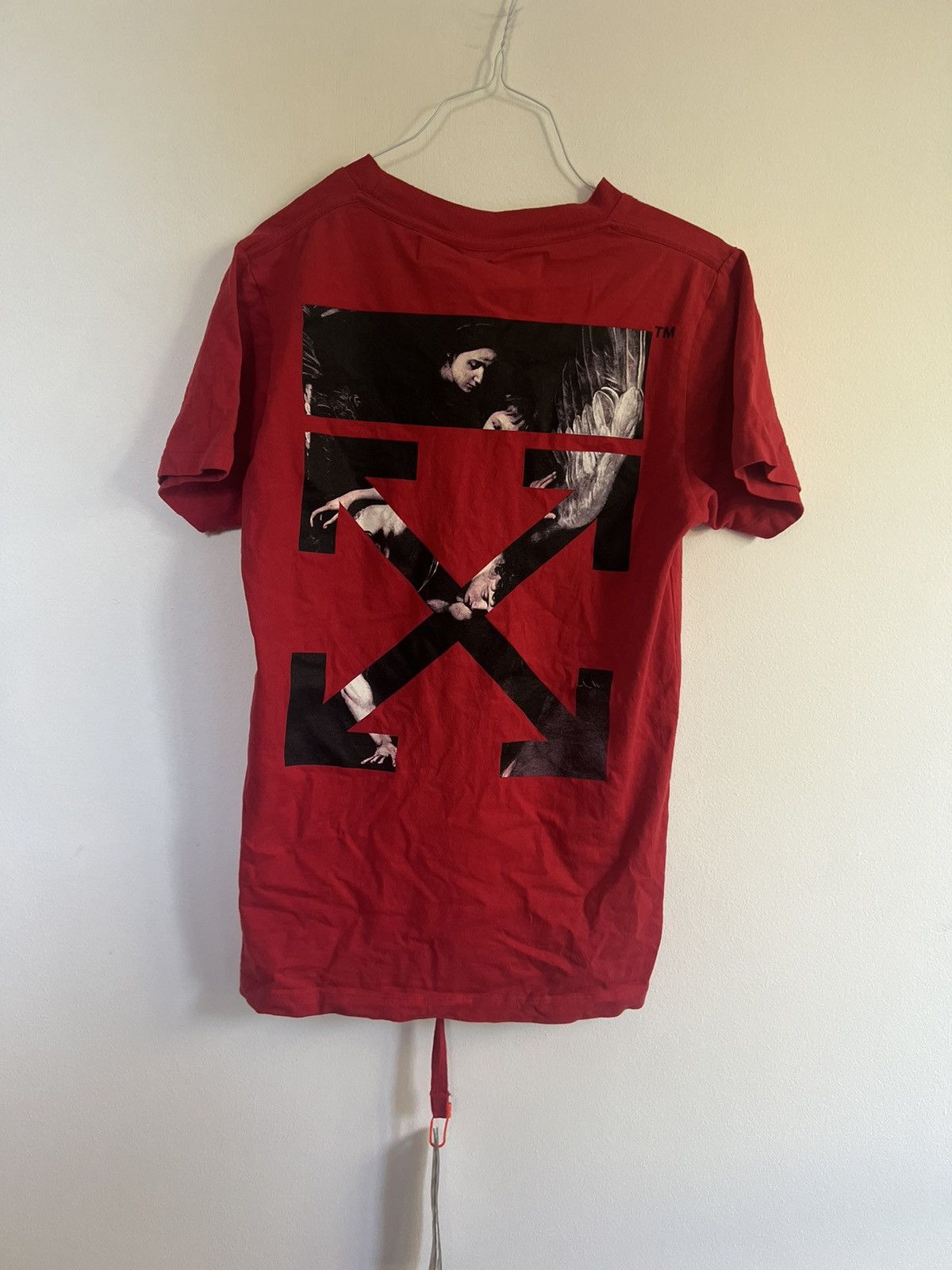 Off-White Off white Caravaggio red TEE | Grailed