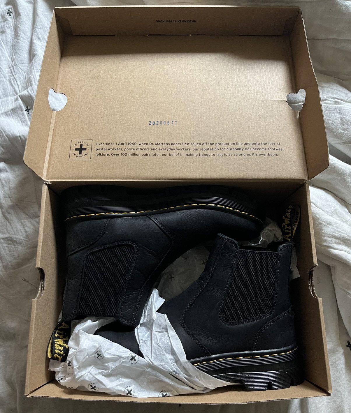 Dr. Martens Doc Martin Chelsea leather boot | Grailed