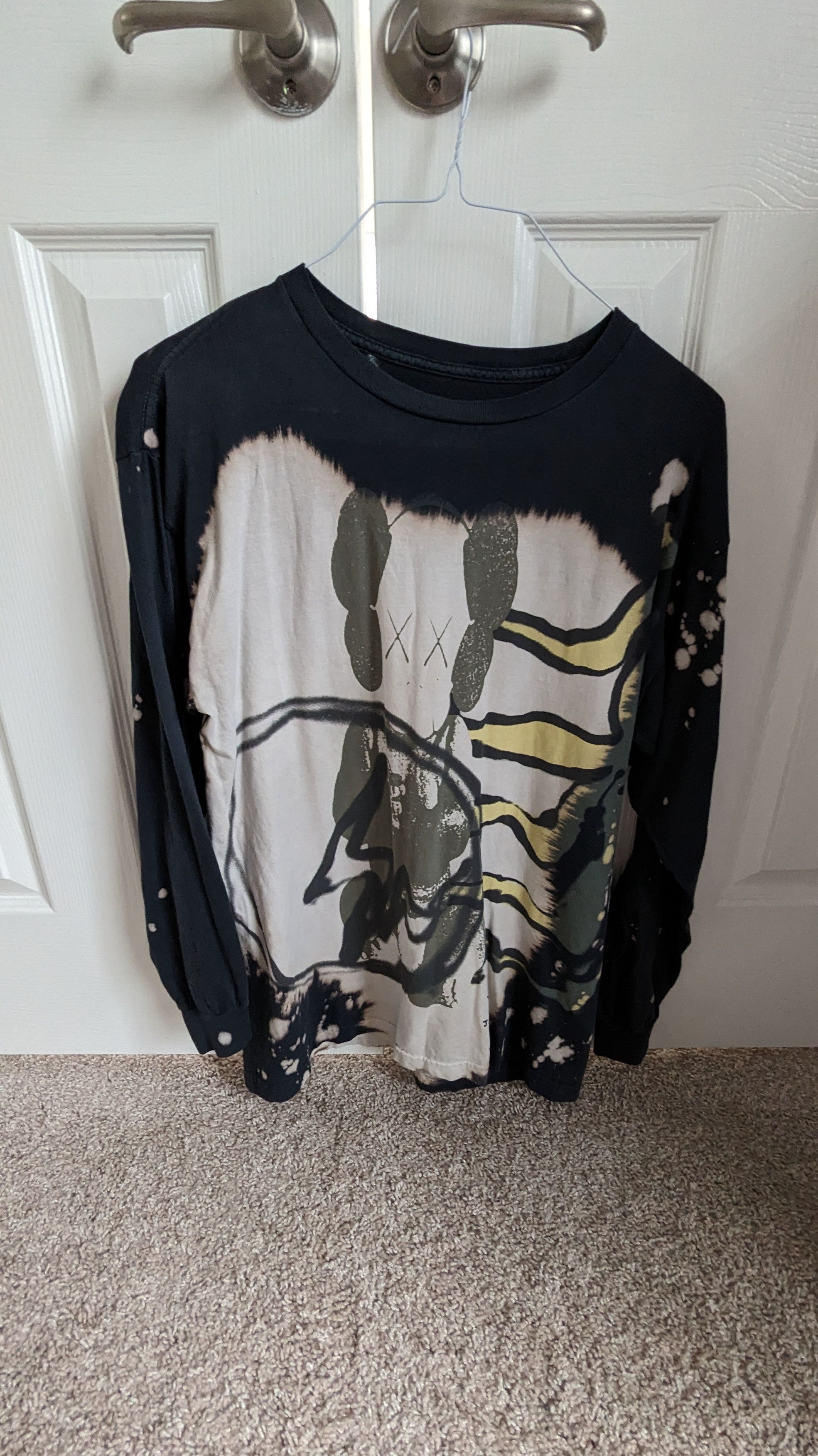Fragment Design × Kaws × Travis Scott Bleach tee | Grailed
