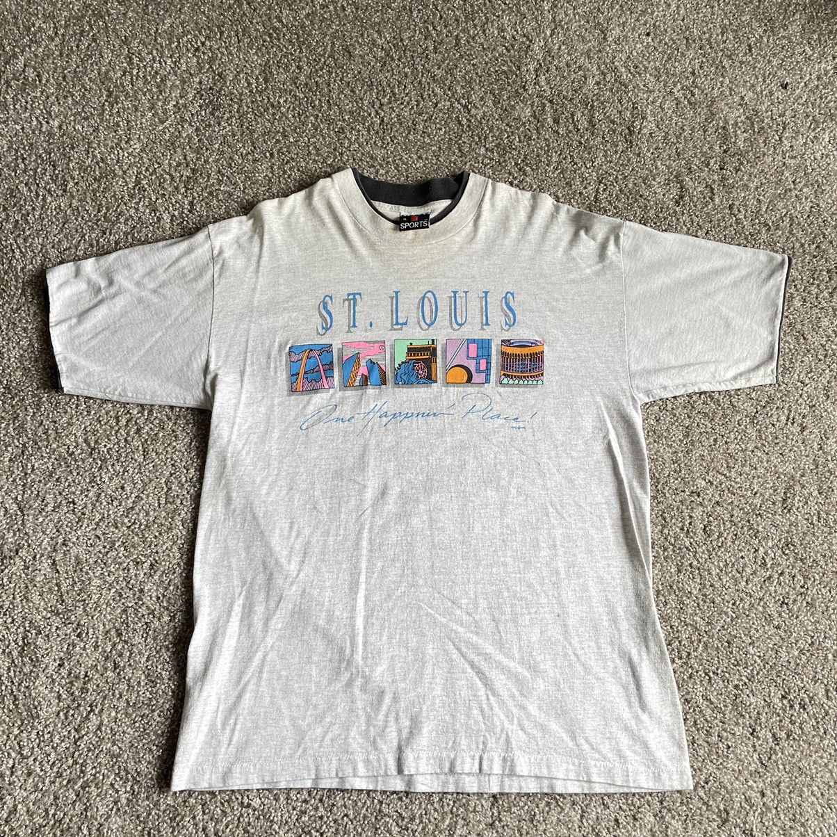 Streetwear × Vintage crazy vintage 90s st louis tee | Grailed