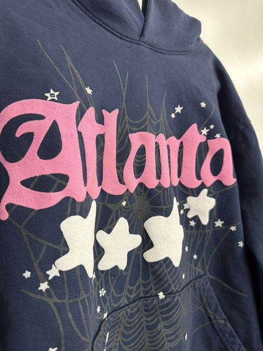 Spider Worldwide Sp5der Navy Atlanta hoodie | Grailed