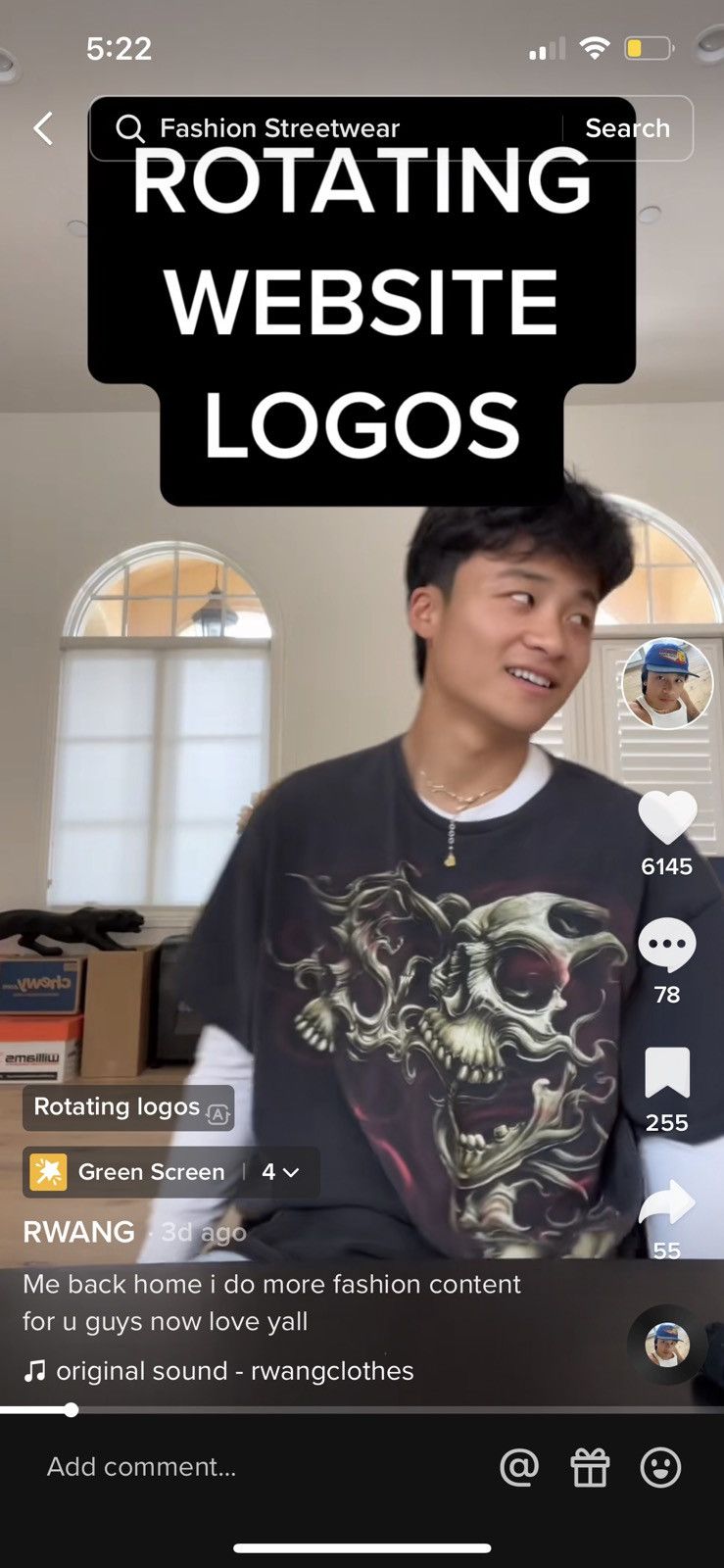 Playboi Carti Skeleton Graphic Big Print Tee Shirt (worn by RWANG ...