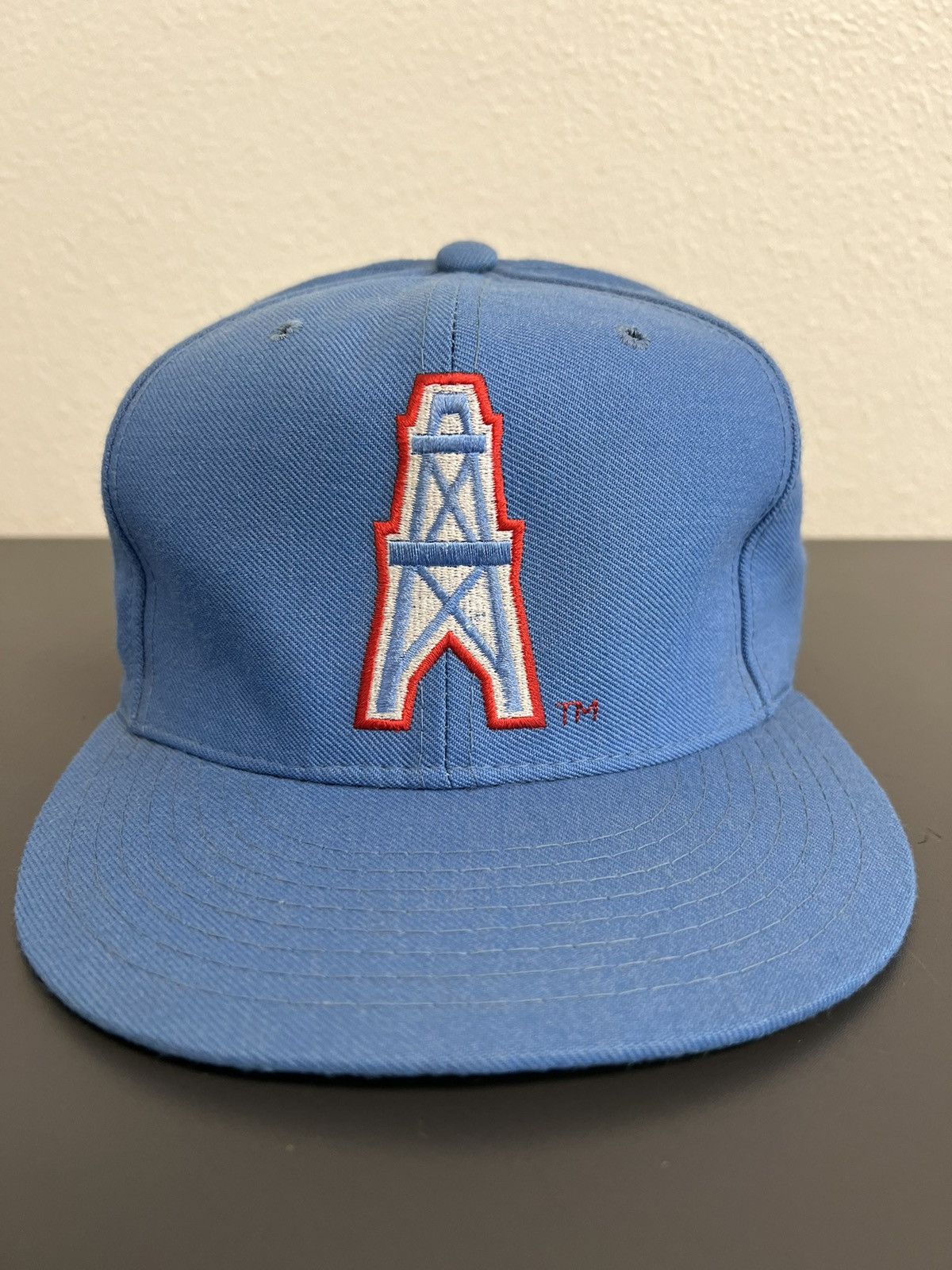 Vintage Vintage Houston Oilers New Era Fitted Hat Size 7 3/8 | Grailed