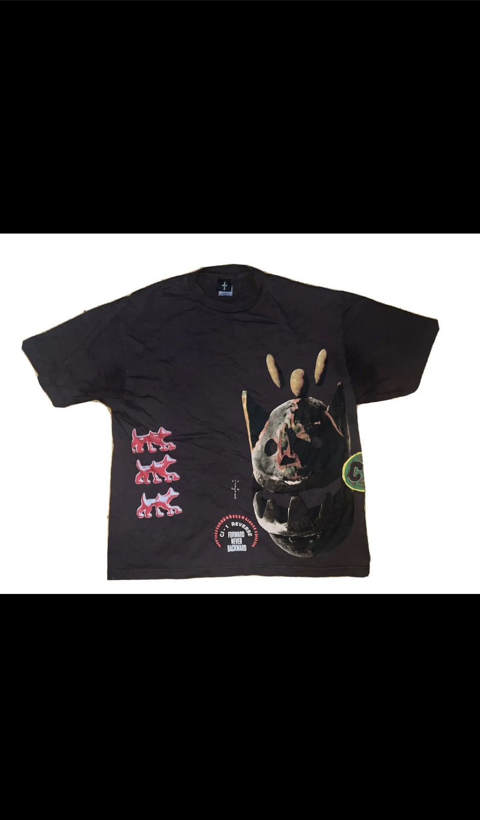 Travis Scott Travis Scott Cactus Jack Never Backward T Shirt XL | Grailed Travis Scott Travis Scott Cactus Jack Never Backward T Shirt XL | Grailed
