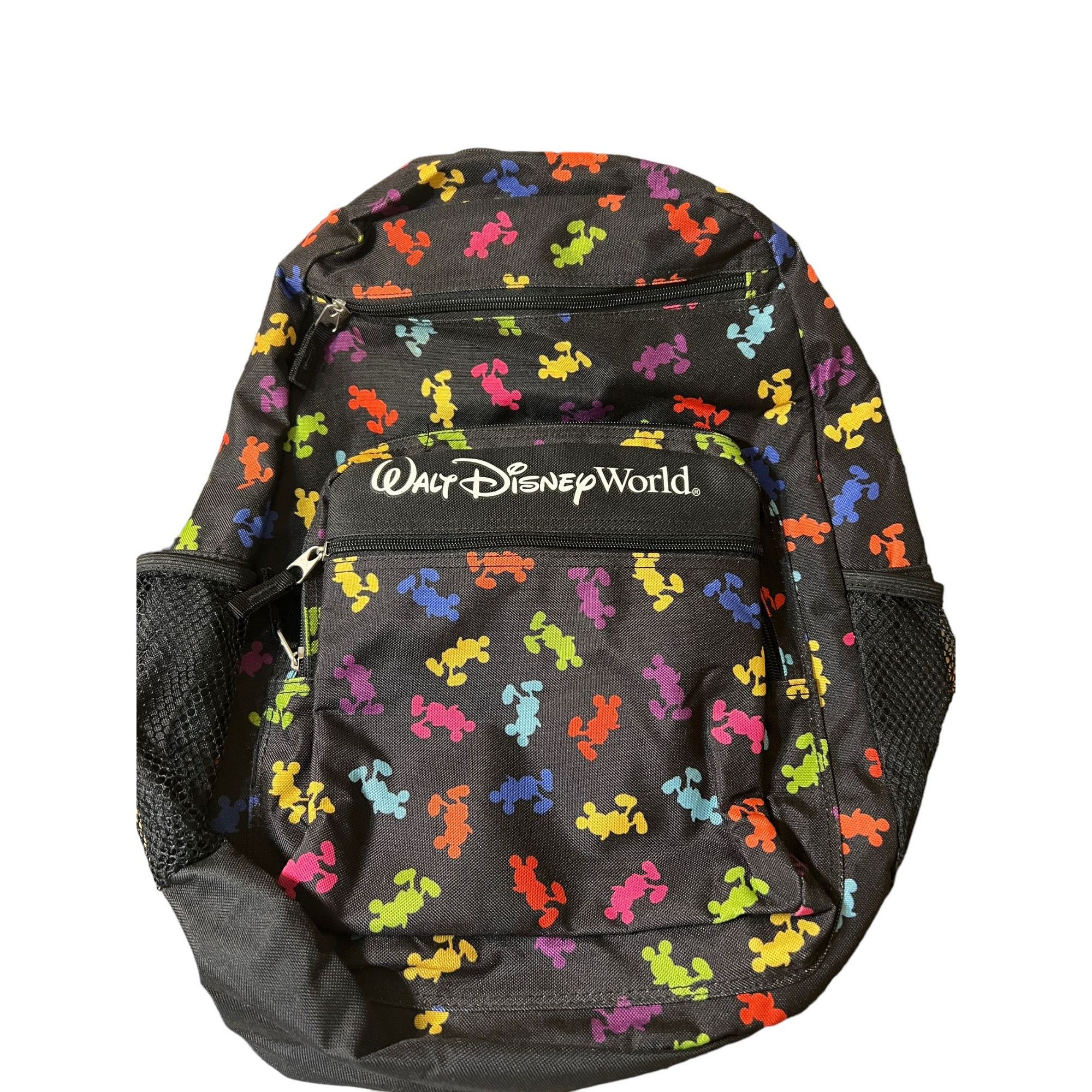 Disney Walt Disney World Backpack Black Colored Mickey Mouse Silhou ...