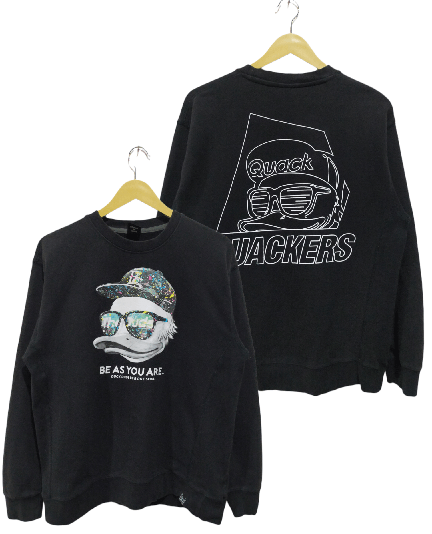 Japanese Brand Duck Dude By B One Soul Be As you Are Quakers Sweatshirt ...