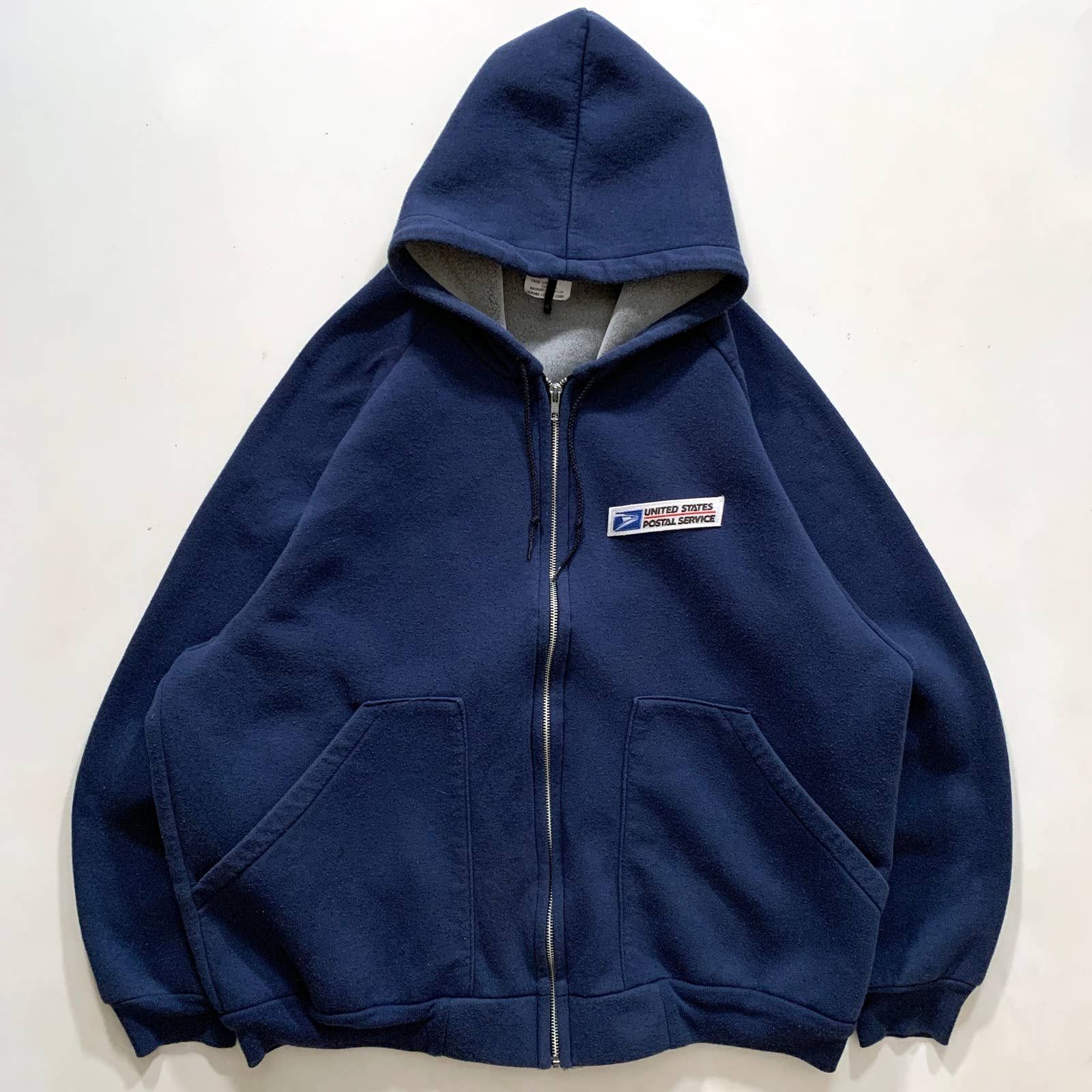 Vintage 1990s USPS Lined Full-Zip Hoodie | Grailed