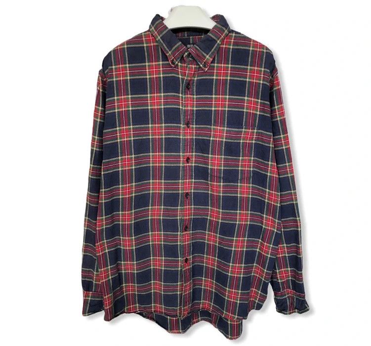 Flannel × Japanese Brand × Streetwear Japanese Brand Uniqlo Plaid ...