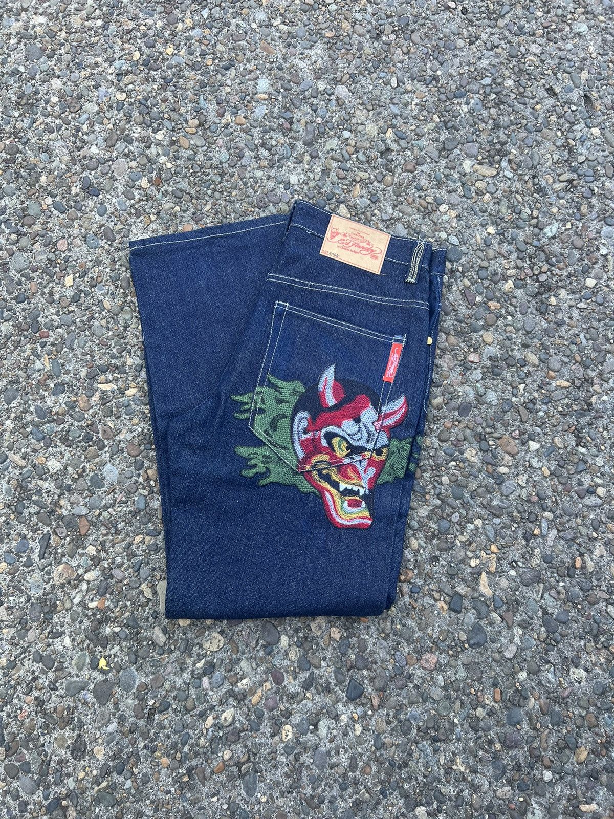 Ed Hardy ed hardy Devil jeans | Grailed