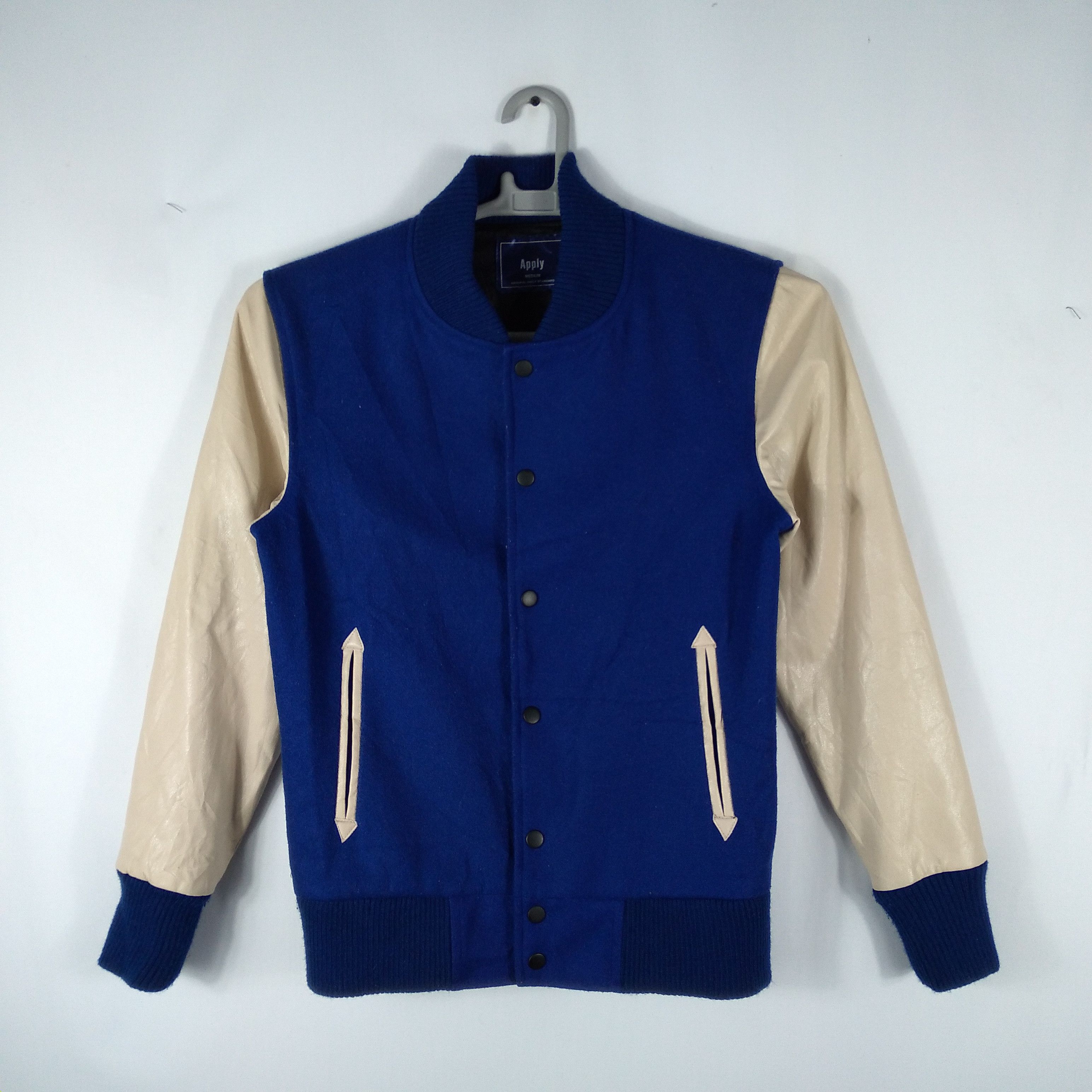 Avant Garde × Japanese Brand × Varsity Jacket Rare APPLY Sleeves PVC ...
