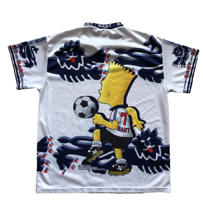 Soccer Jersey Vintage The Simpsons Football Shirt Tee England Y2K Hype ...