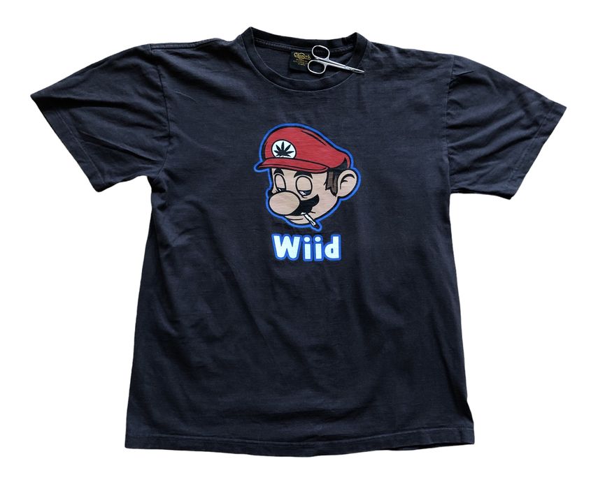 Vintage Rare Mario Wiid Shirt Tee 2000s Vintage Mario Cigarette | Grailed