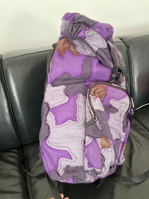 Prada Vintage Purple Camo Big Backpack | Grailed