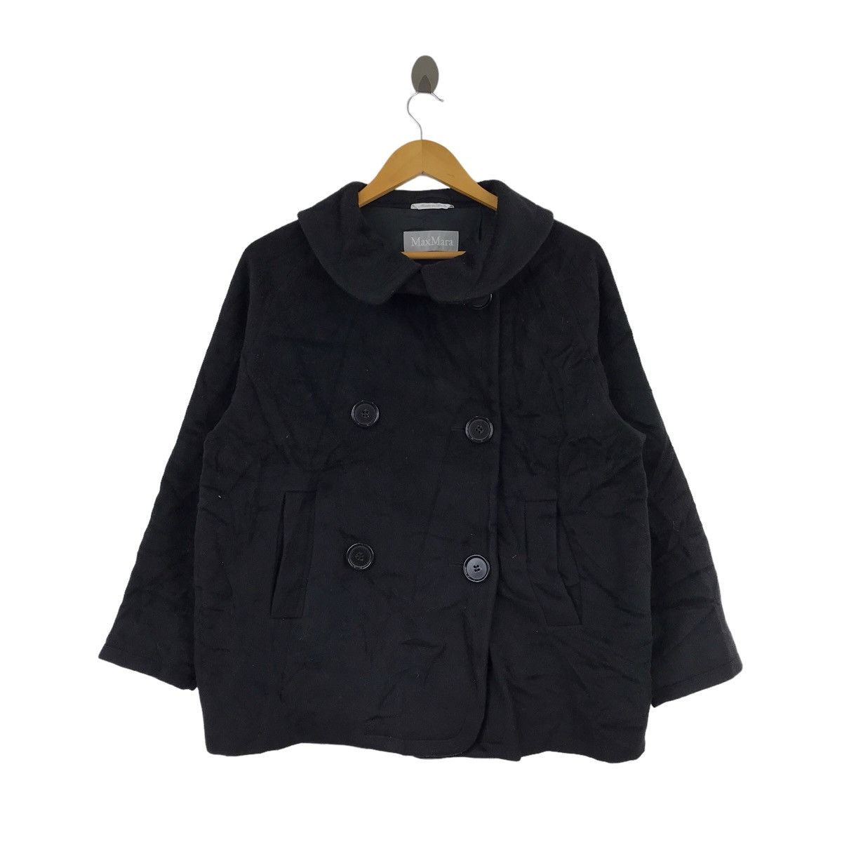 Max Mara Vtg MAX MARA Made In ITALY Peacoat Jacket Minimalist Parka ...