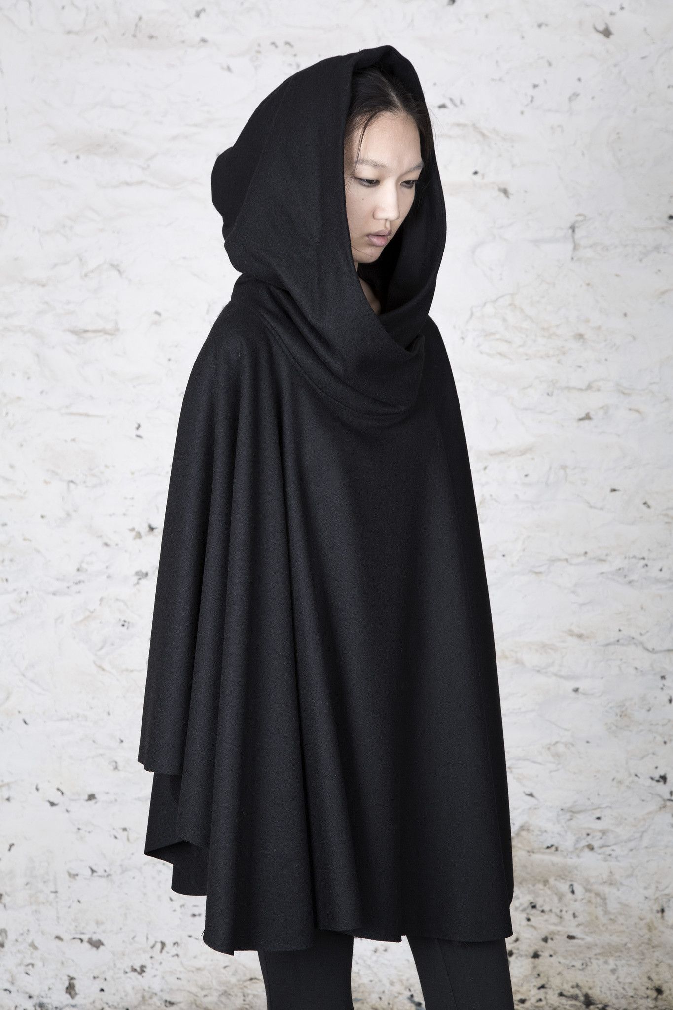 Ovate Huge Hood Wool Cloak | Grailed