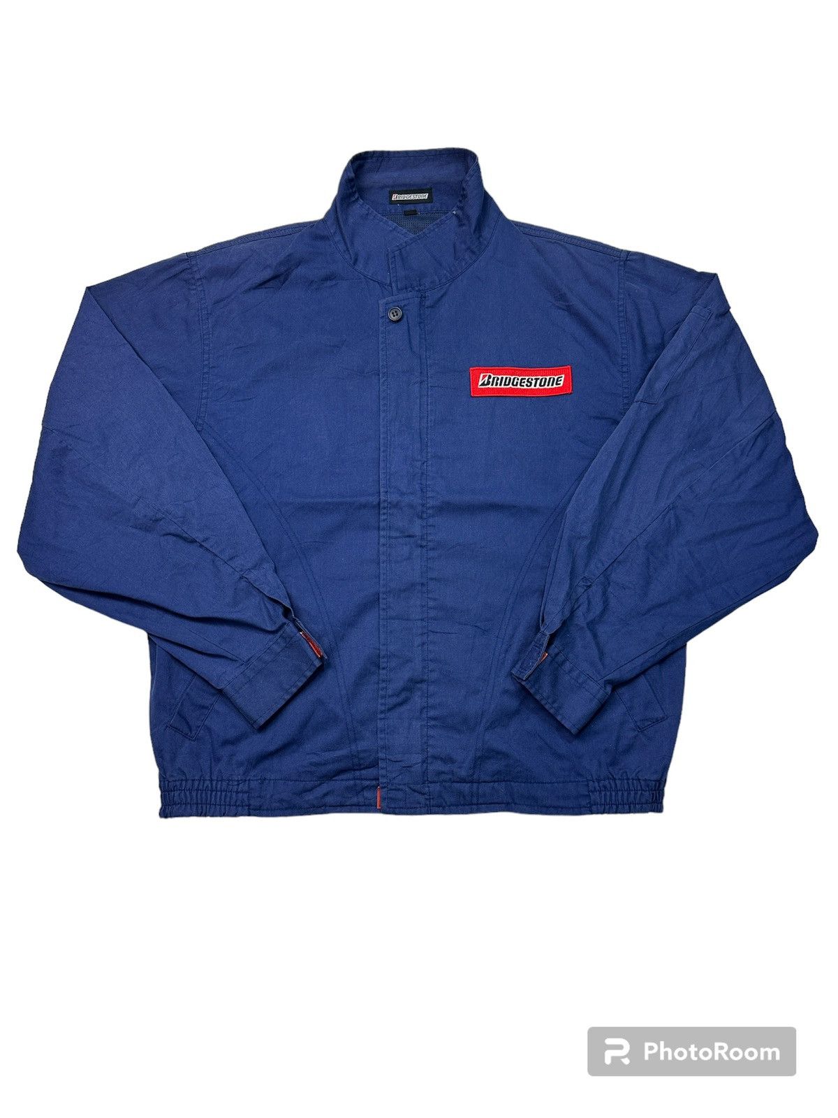 Vintage Bridgestone motorsports bike cotton light jacket | Grailed