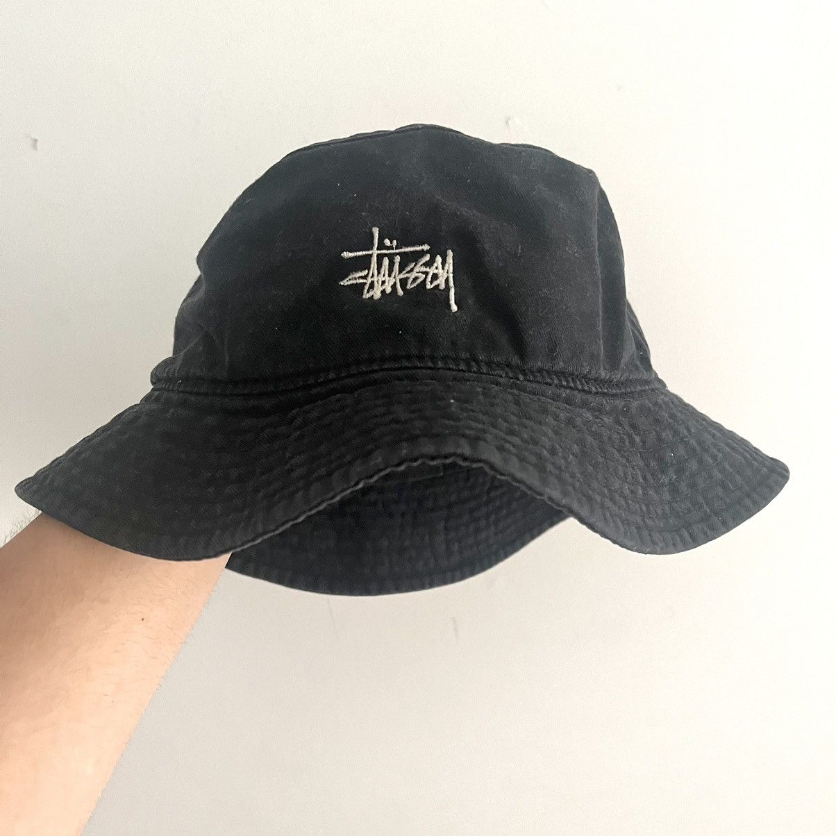 Stussy × Vintage Vintage Stussy Black Bucket Hat | Grailed
