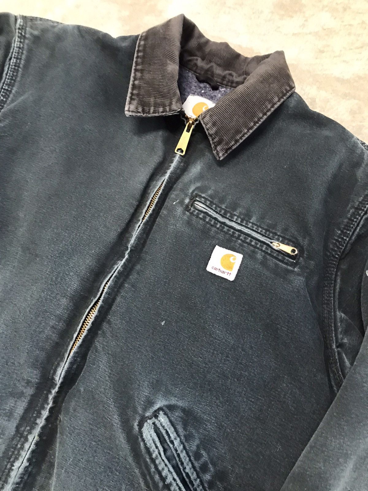 Vintage Vintage 90s Carhartt J01 Detroit Jacket essential | Grailed