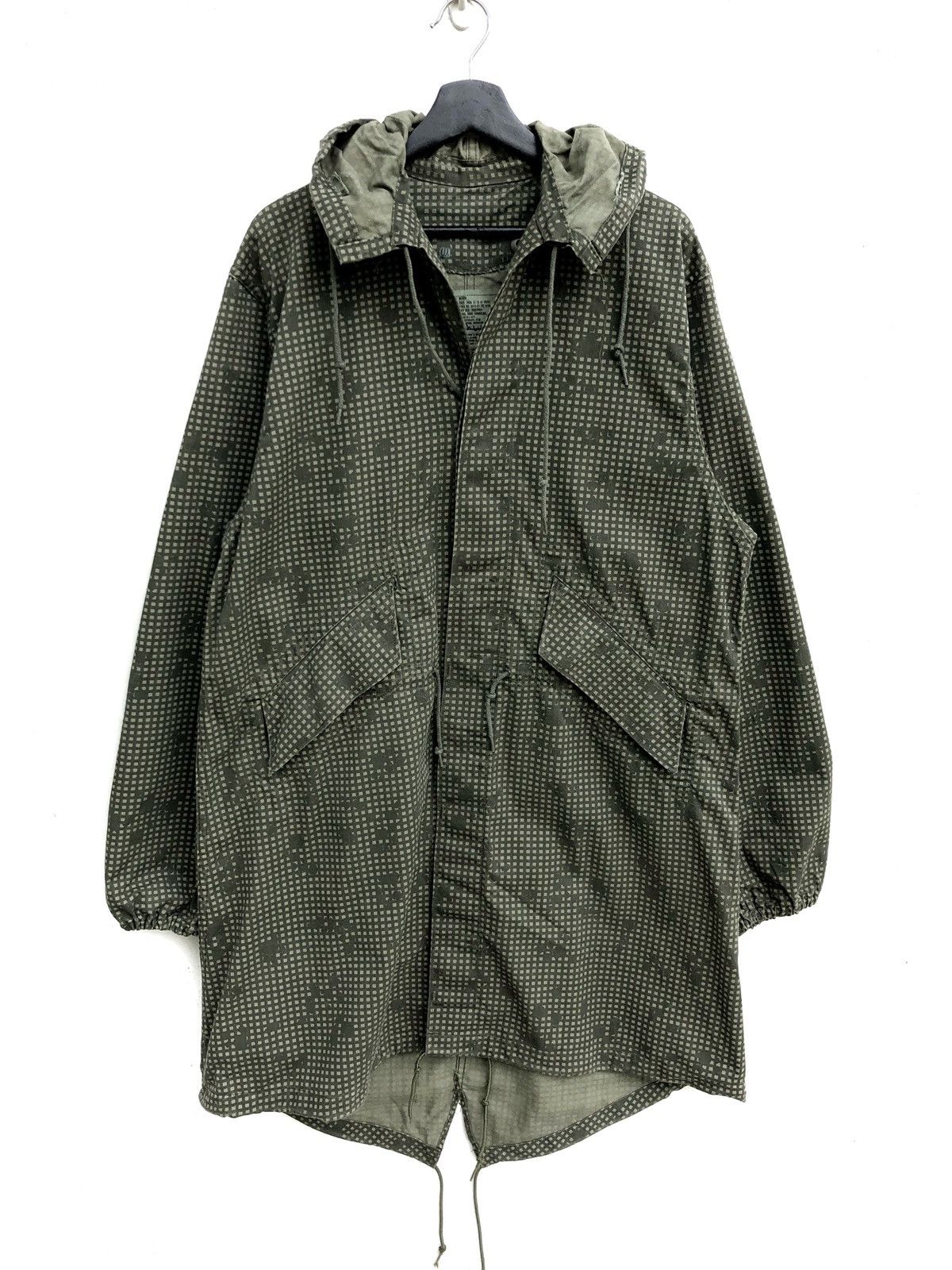 Military × Vintage Digital Night Camo Desert Storm Parka Military ...