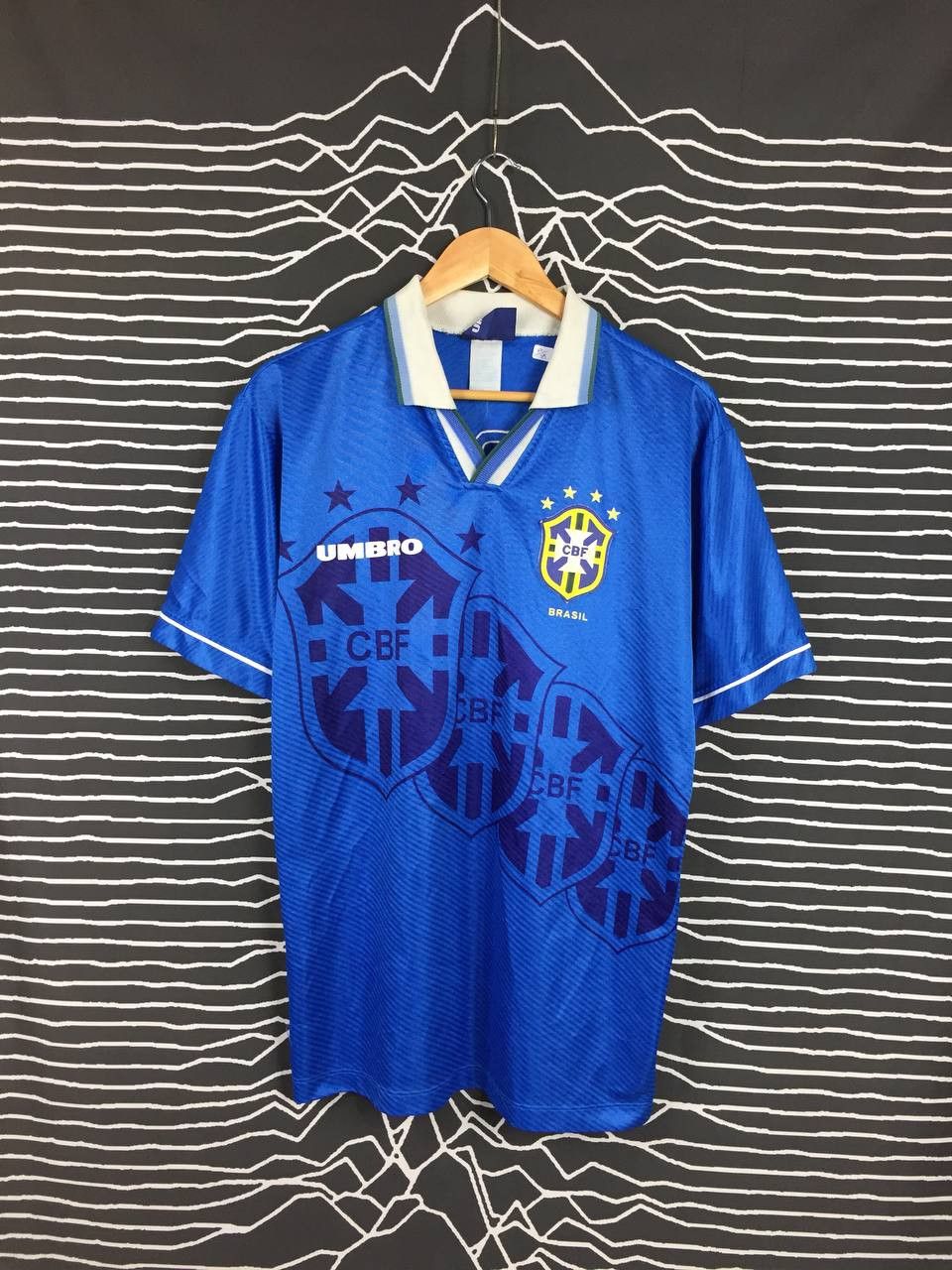 Soccer Jersey × Umbro × Vintage Vtg Umbro Brazil Away Kit 1994/97 ...
