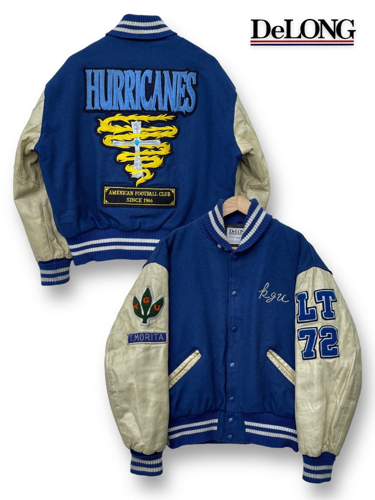 Delong Varsity Jackets × Streetwear × Vintage 🔥Vintage DeLong Leather ...