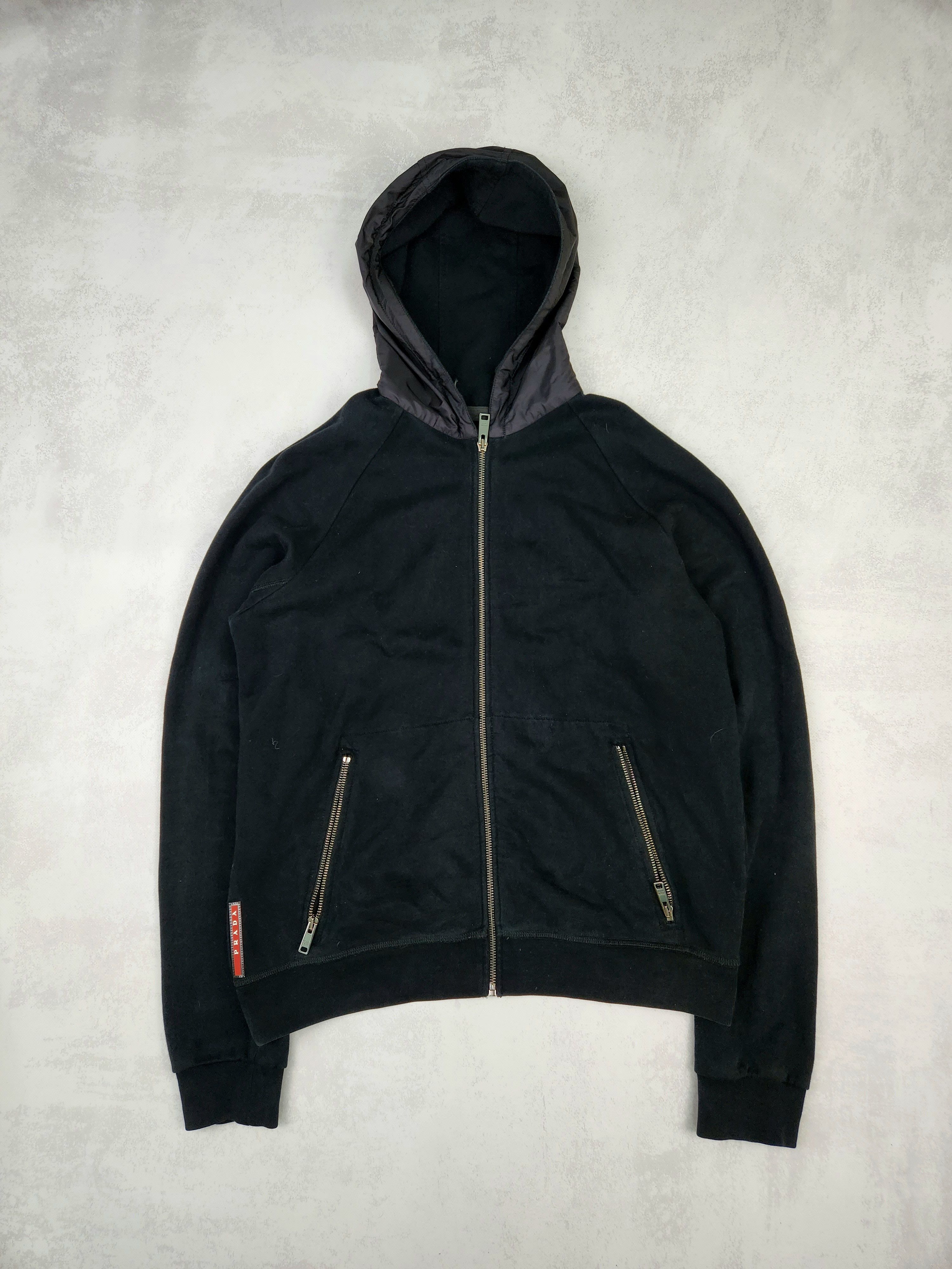 Luxury × Prada Prada Milano zip up hoodie red tab M | Grailed