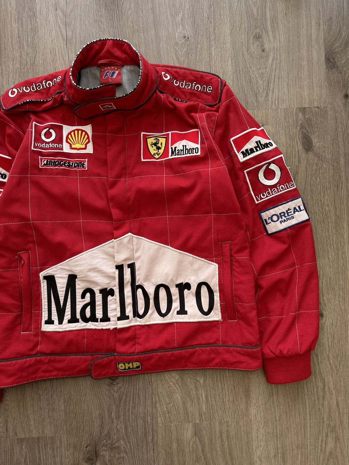 Vintage Vintage Ferrari Marlboro Red Racing Jacket | Grailed