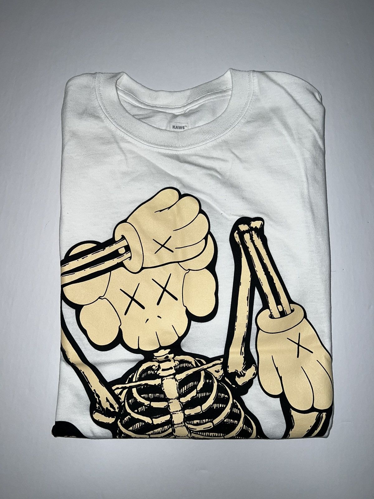 Kaws Kaws Skeleton T-shirt | Grailed