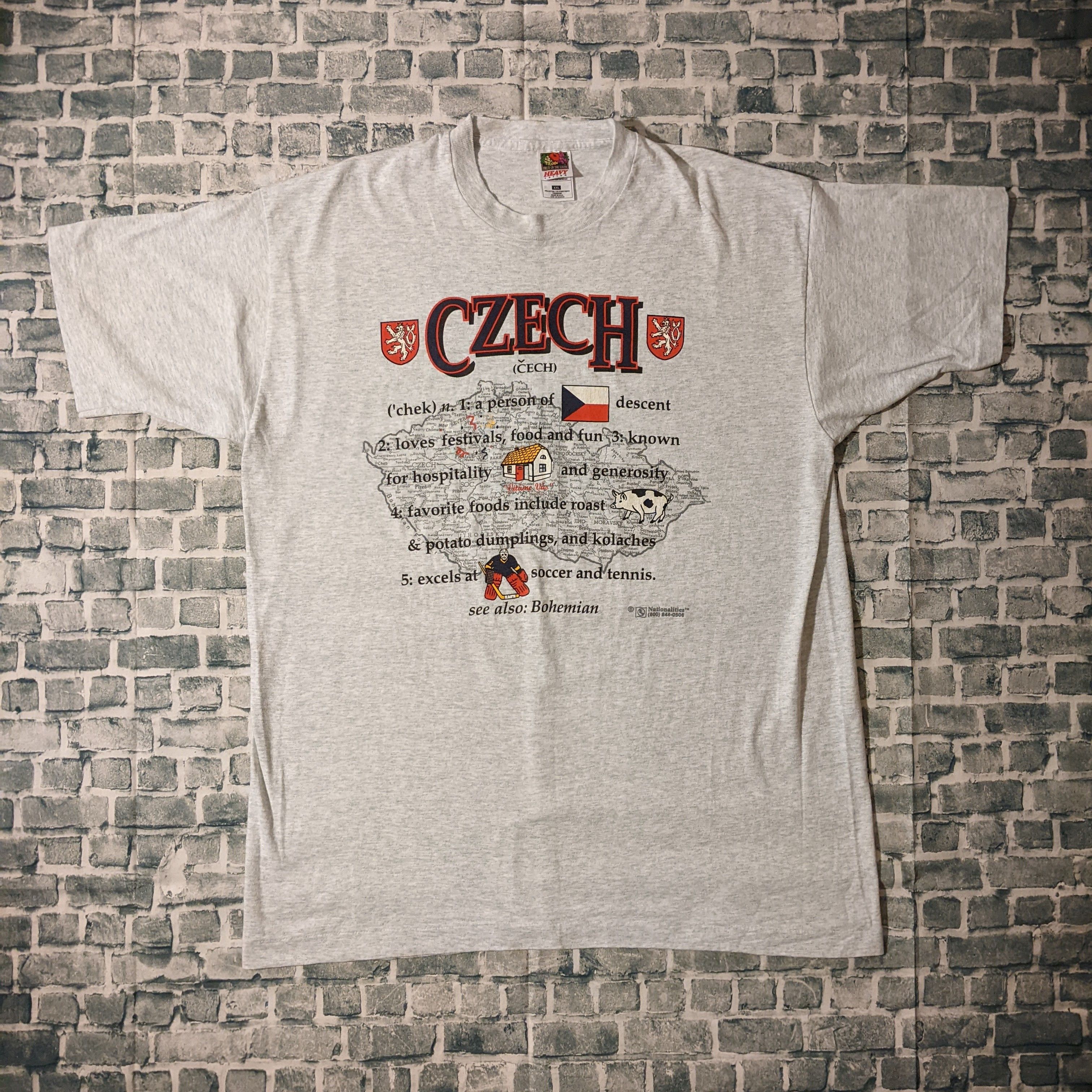 Vintage Vintage 90s Czech Person Definition Funny Humor T-shirt | Grailed