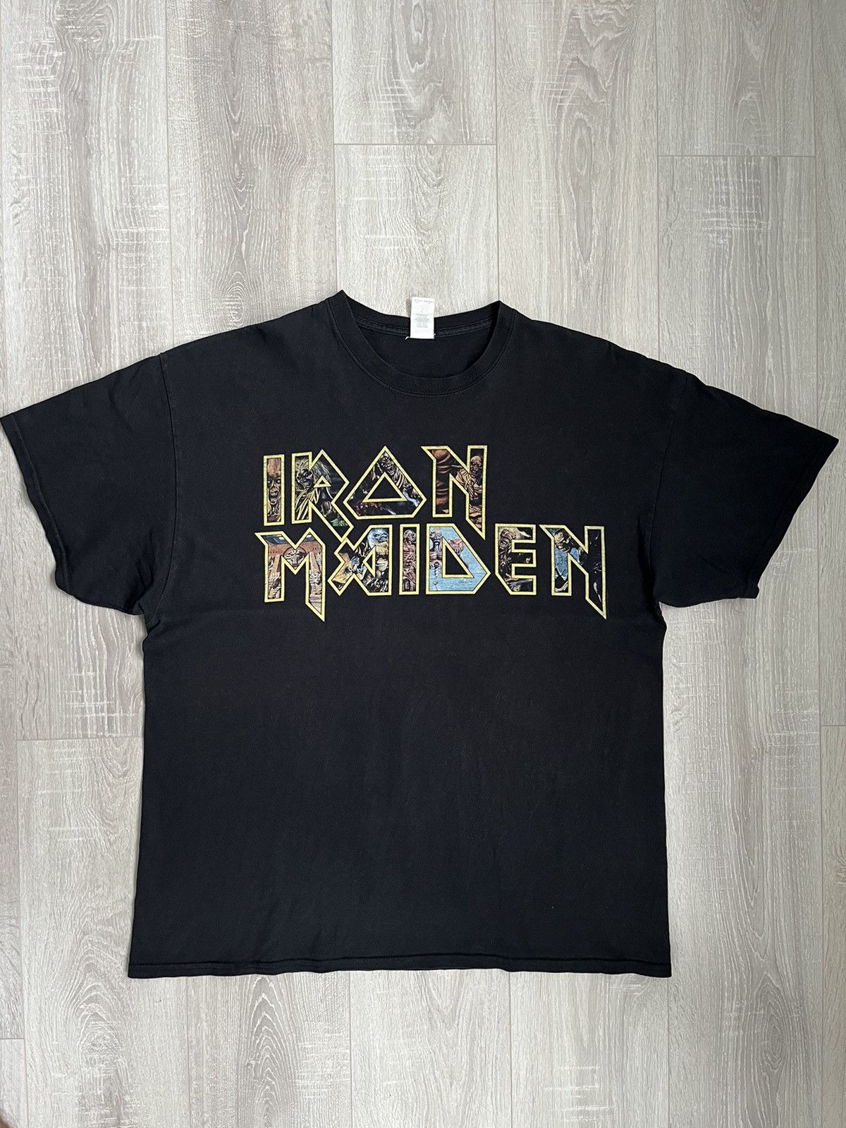 Iron Maiden Iron Maiden 2015 Spell Out Logo Rock Band T Shirt | Grailed