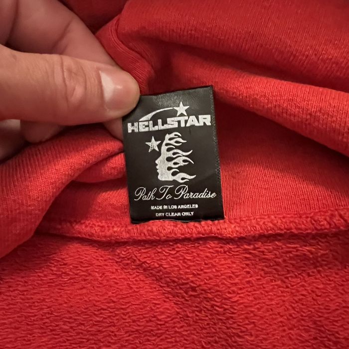 HELLSTAR Hellstar Records Red Hoodie | Grailed