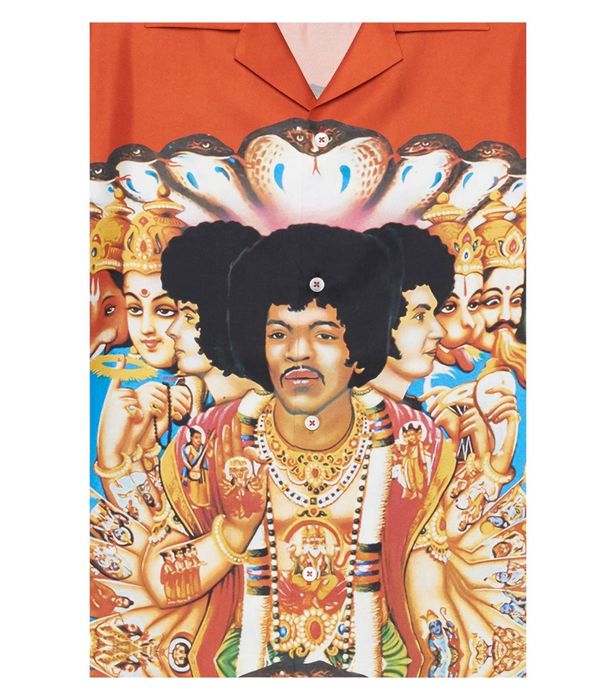 Amiri Amiri Jimi Hendrix Silk Shirt | Grailed