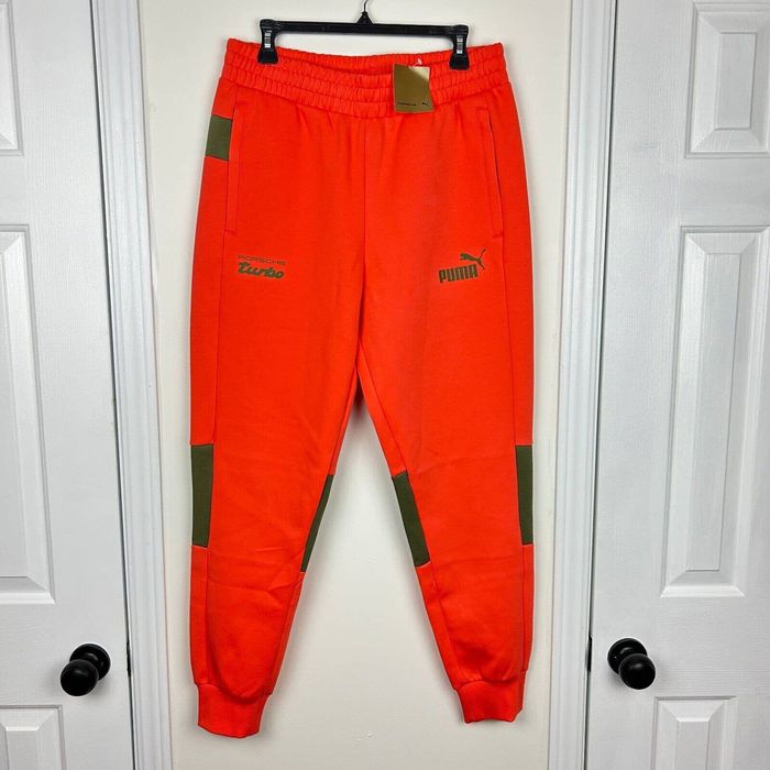 Puma NEW Porsche Turbo x Puma Large Jogger Sweatpants Orange | Grailed