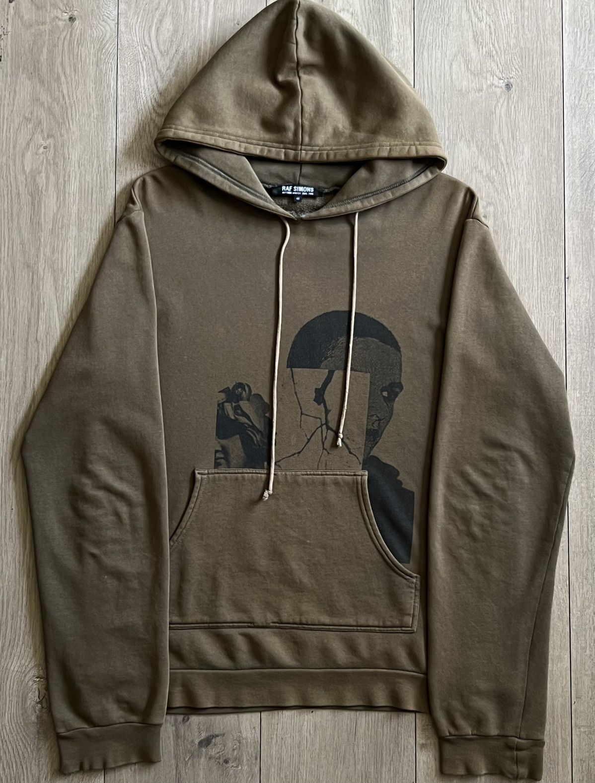 Raf Simons AW2005-2006 Raf Simons Poltergeist Olive Runway Hoodie | Grailed