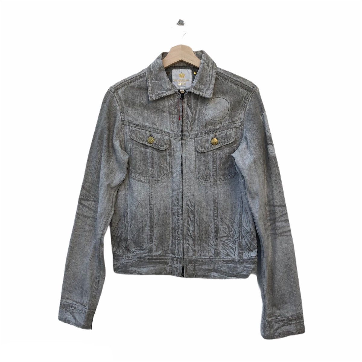 Vanquish VANQUISH GOLD DENIM JACKET ACID WASH DESIGN MADE IN JAPAN ...