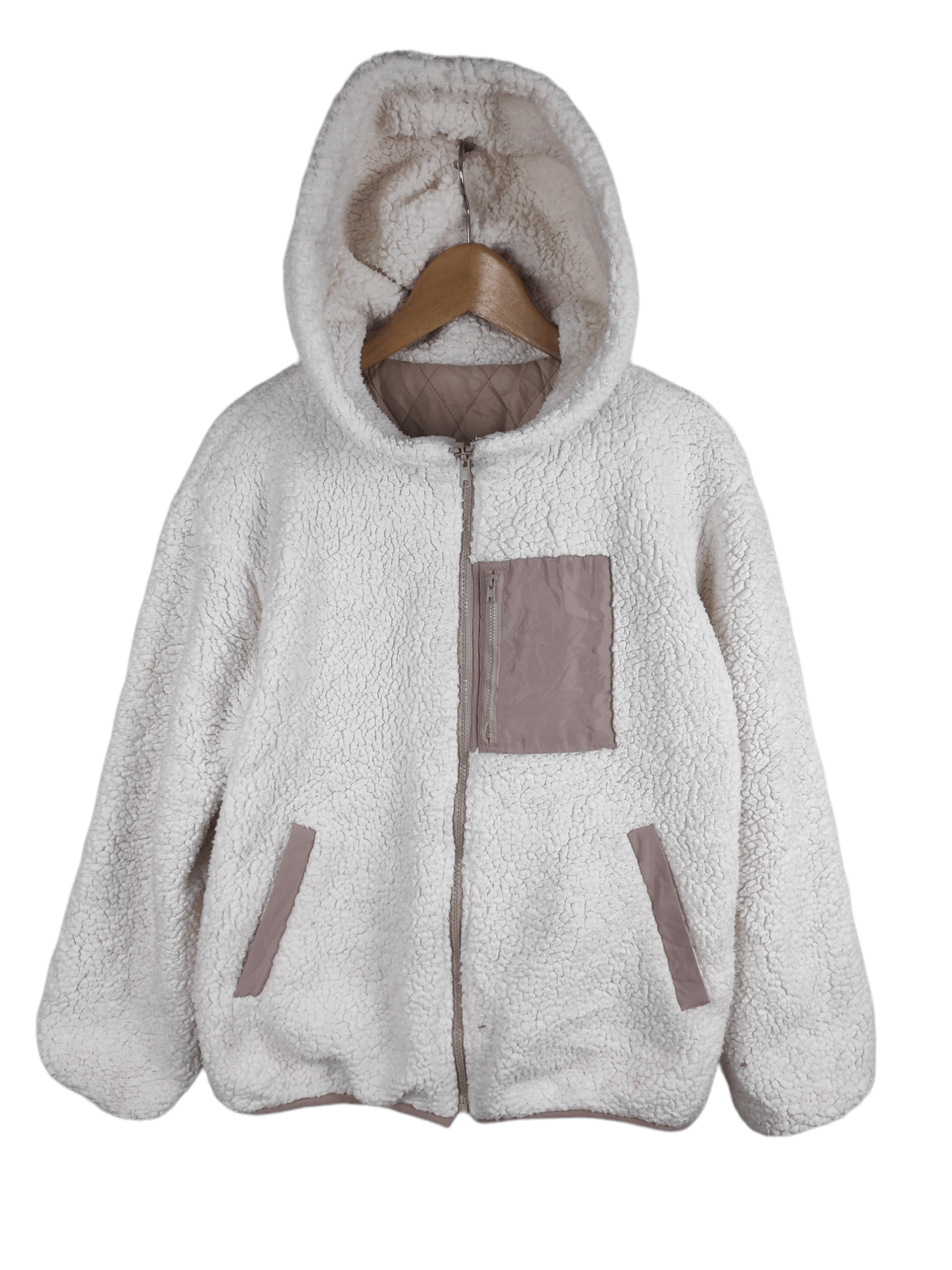 Vintage Vintage White Japanese Fleece Jacket | Grailed